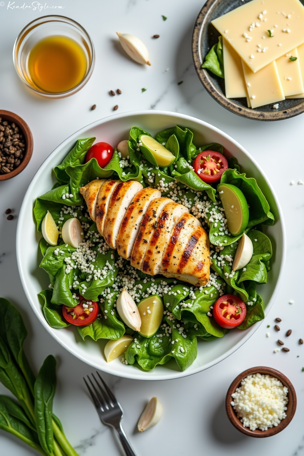 Chicken Caesar Salad Low-Carb Recipe