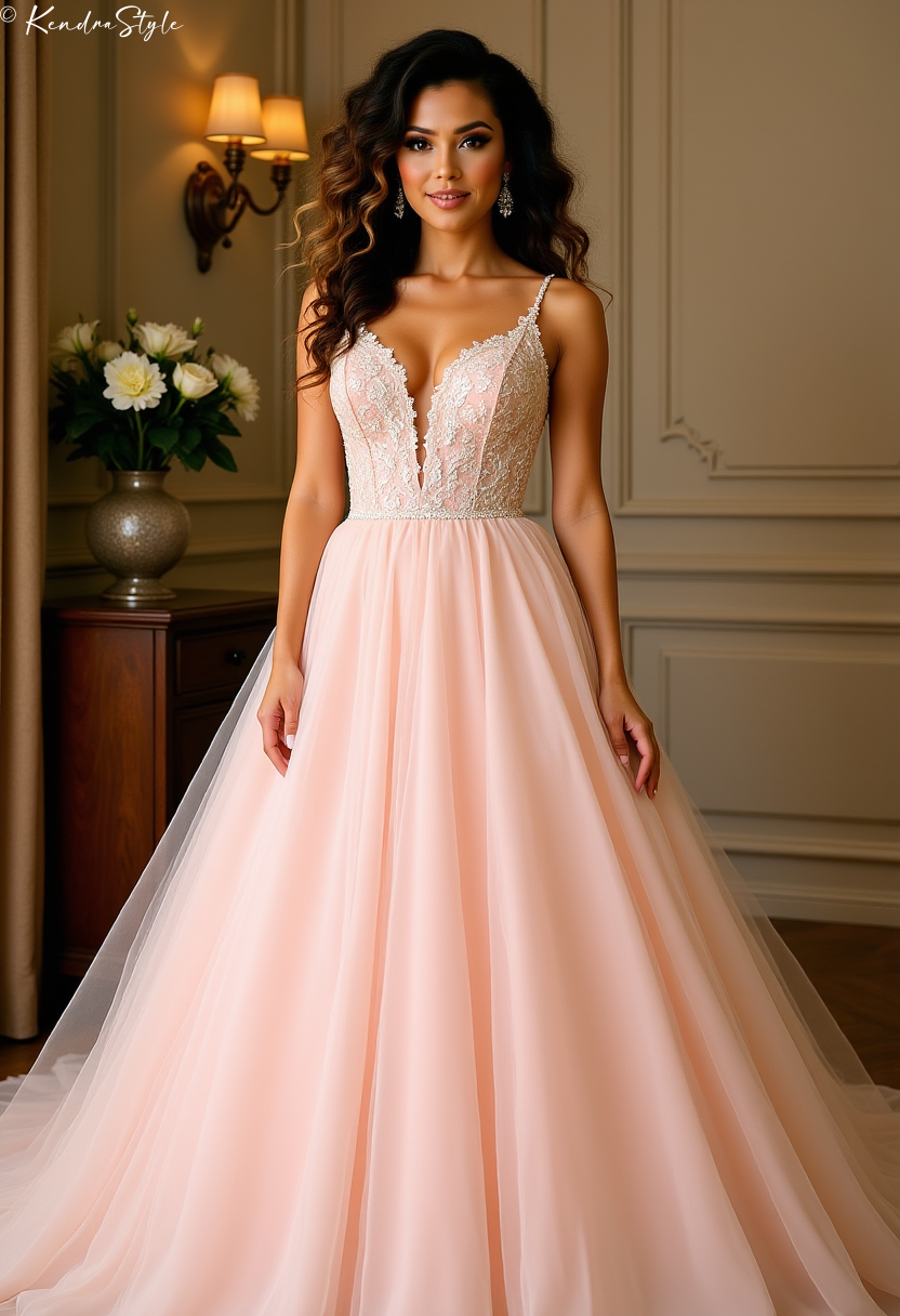 Blush Pink Gown Wedding Dress: Soft Romance Bridal Style Guide